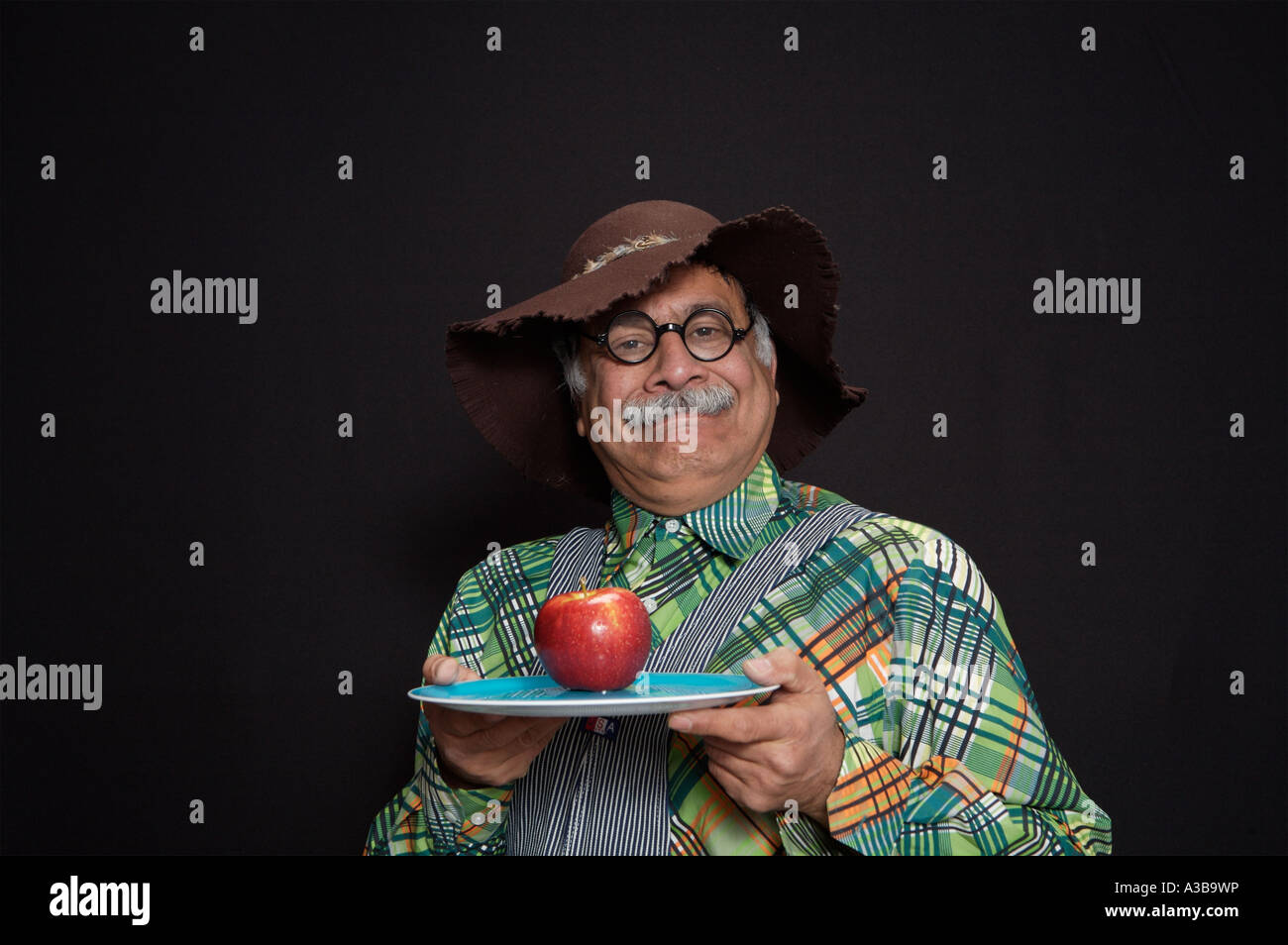 man with apple Stock Photo - Alamy