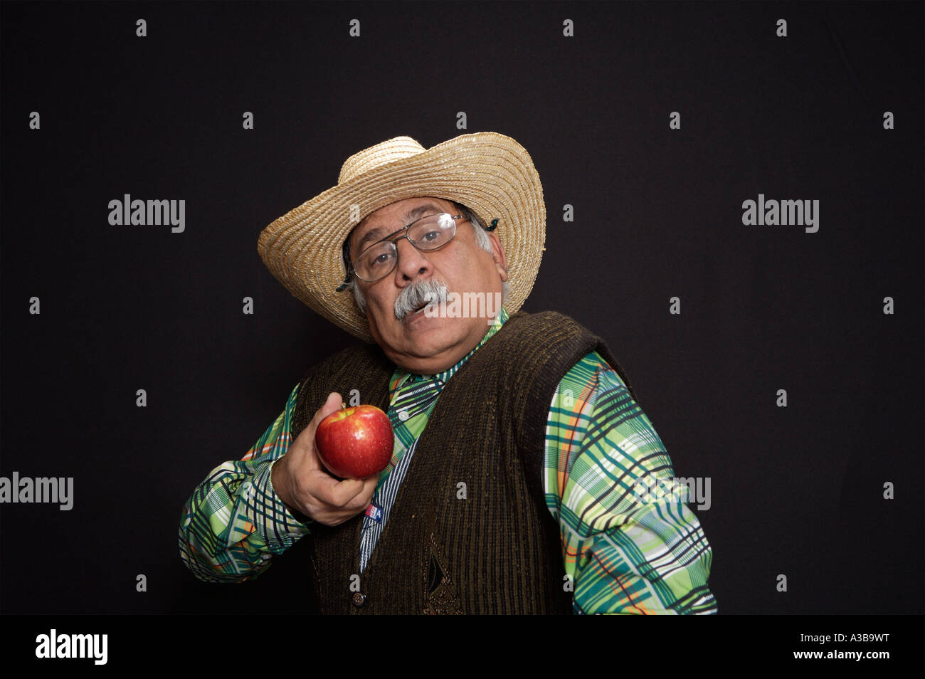 man with apple Stock Photo - Alamy