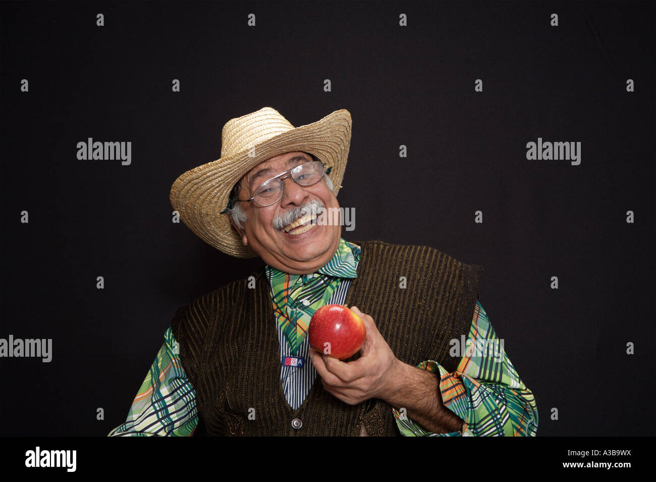 man with apple Stock Photo - Alamy