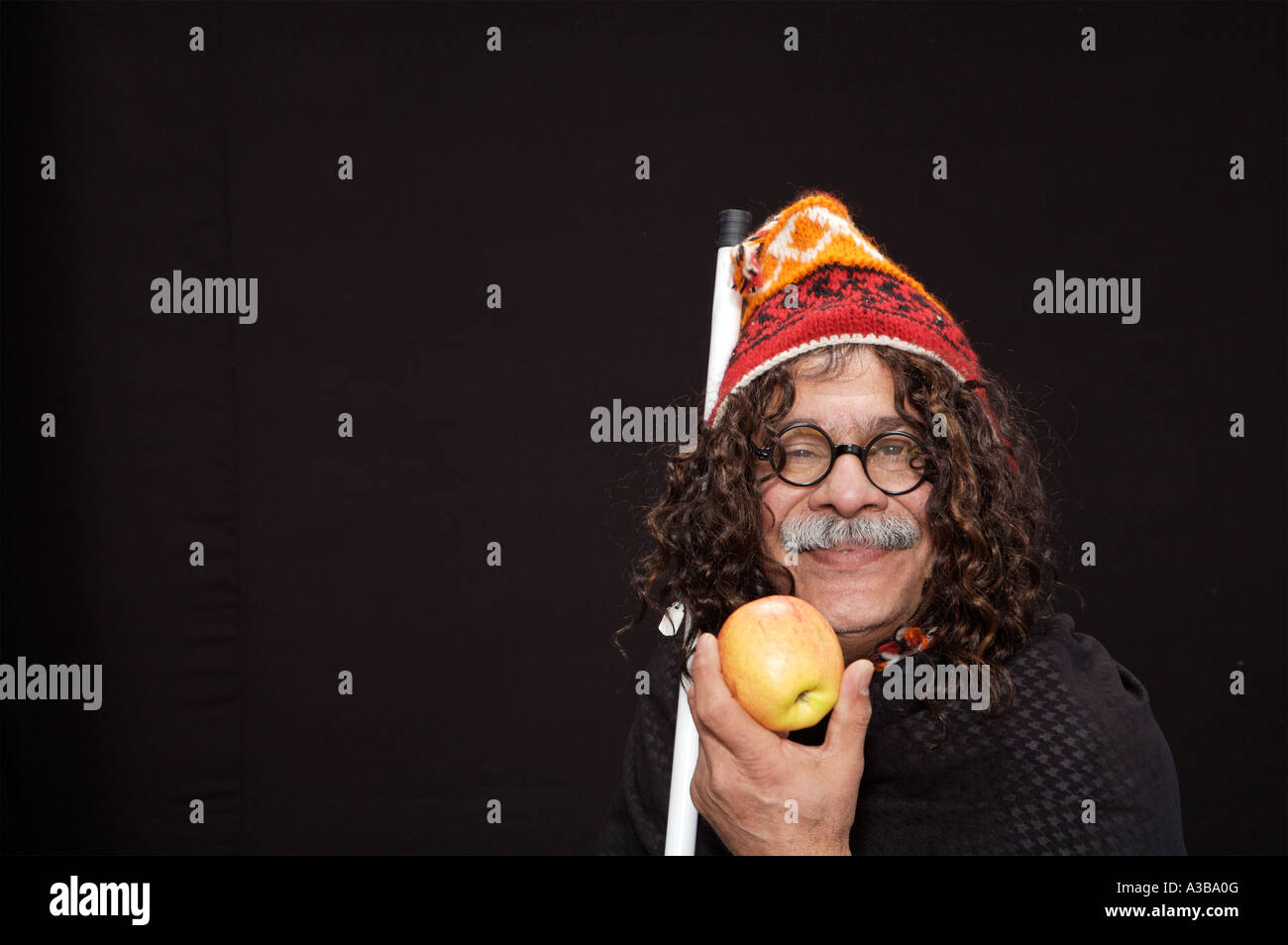 man with apple Stock Photo - Alamy