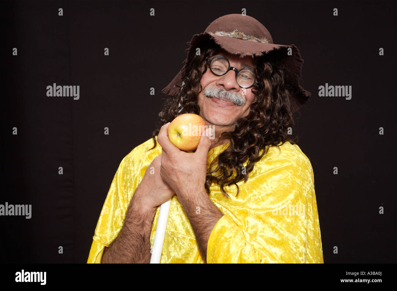 man with apple Stock Photo - Alamy