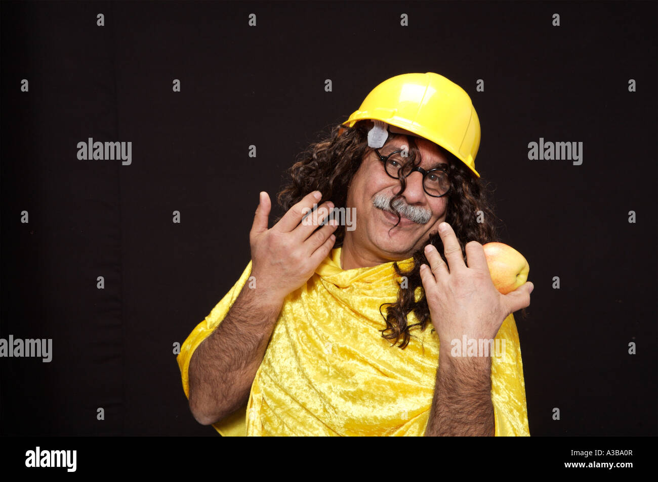 man with apple Stock Photo - Alamy