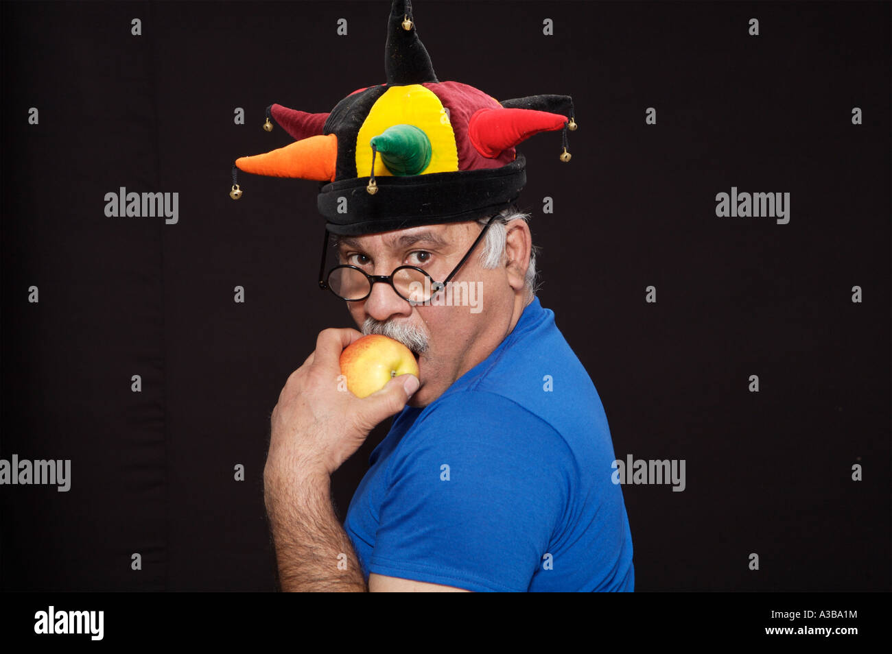 man with apple Stock Photo - Alamy