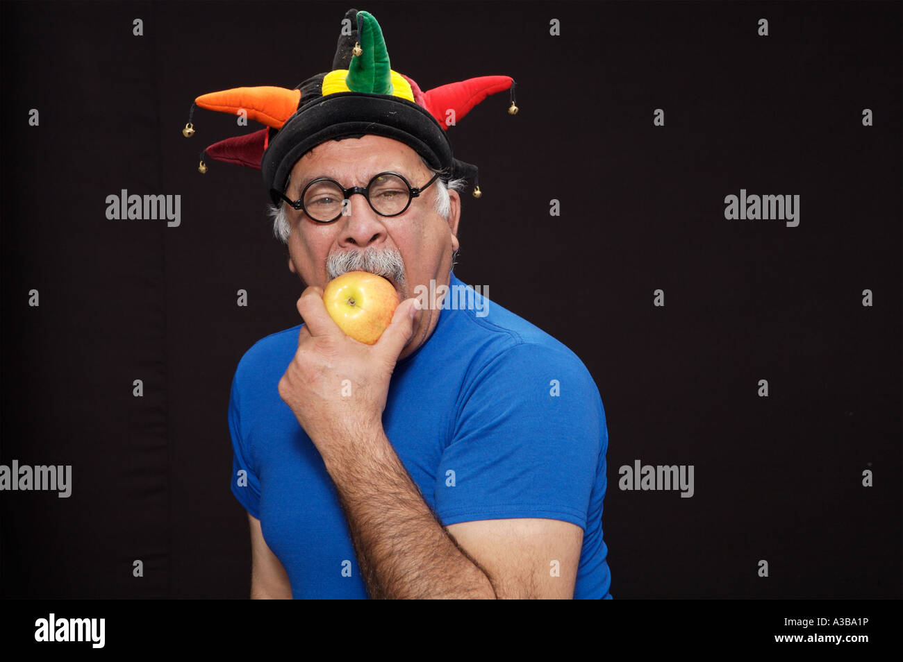 man with apple Stock Photo - Alamy