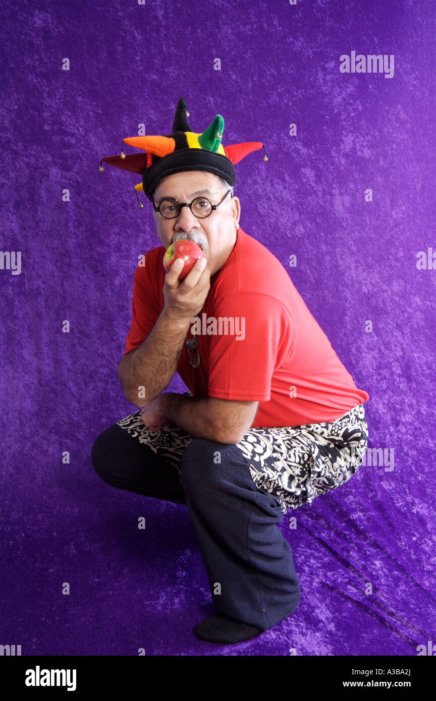 man with apple Stock Photo - Alamy