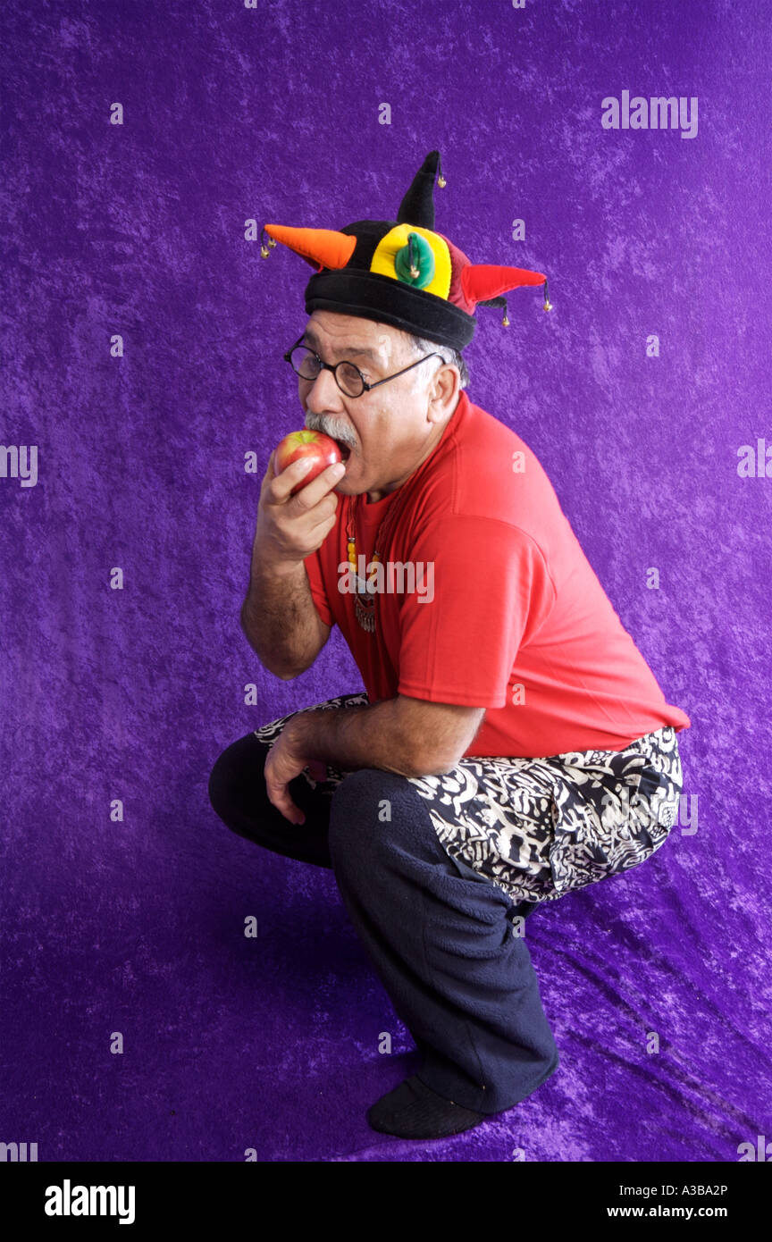 man with apple Stock Photo - Alamy