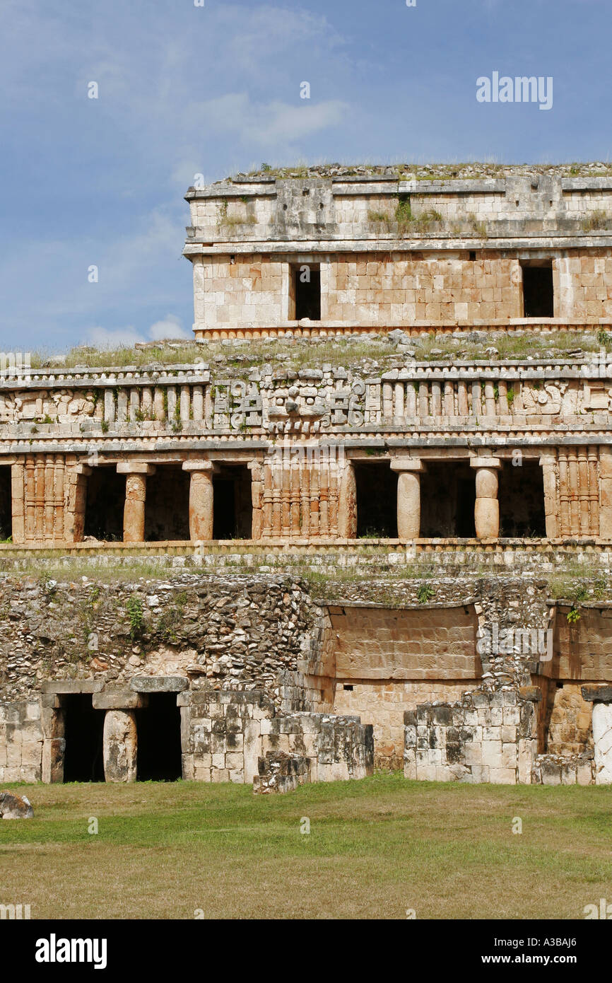 The Great Palace of Sayil Mayan Ruins Yucatan Mexico Stock Photo - Alamy