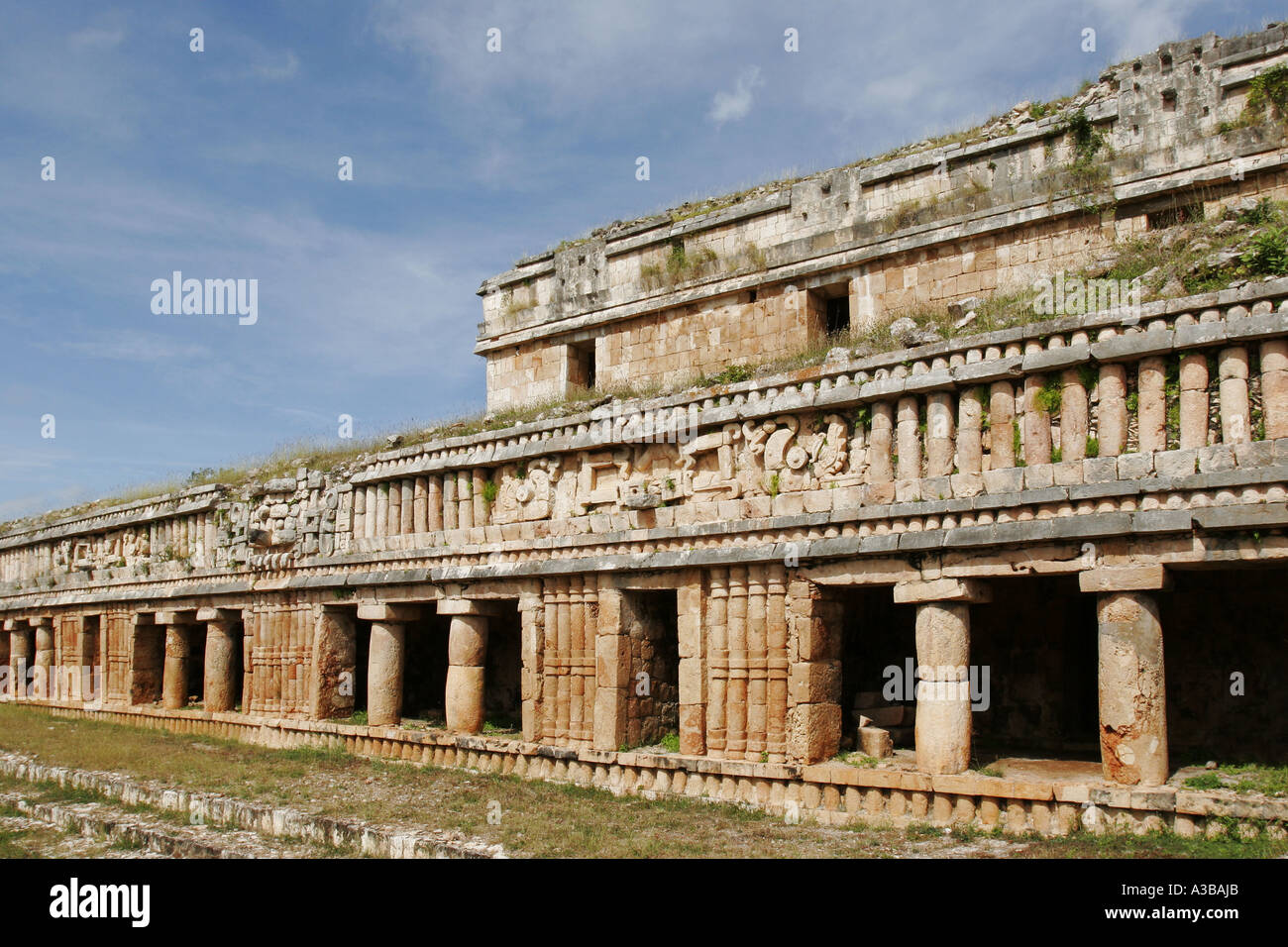 The Great Palace of Sayil Mayan Ruins Yucatan Mexico Stock Photo - Alamy