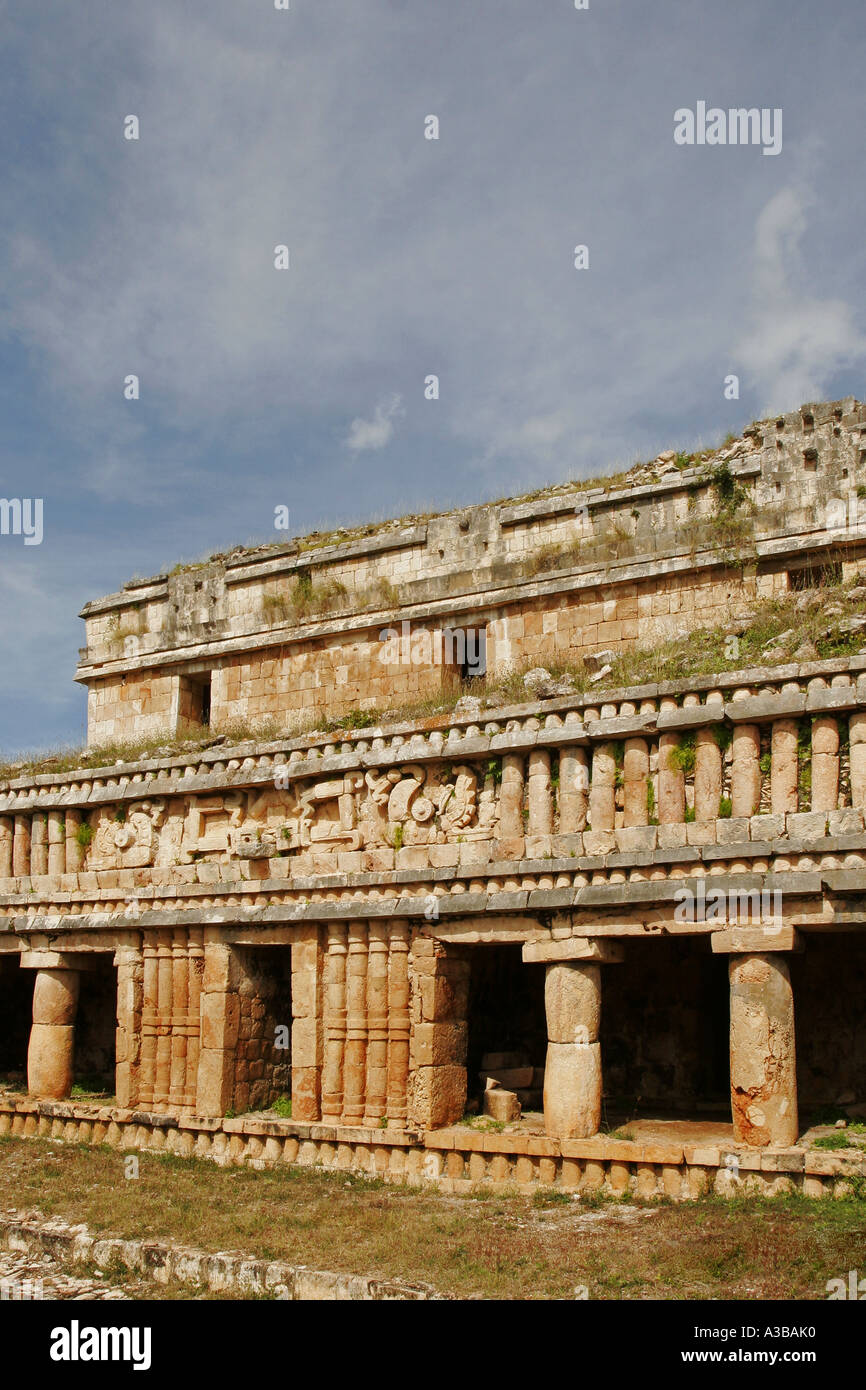 The Great Palace of Sayil Mayan Ruins Yucatan Mexico Stock Photo - Alamy