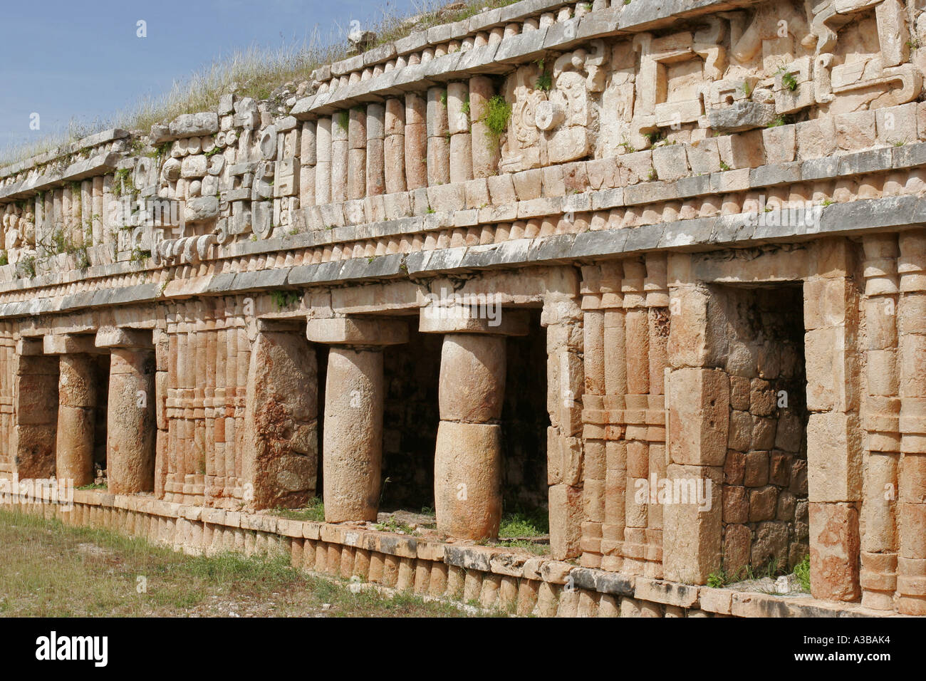 The Great Palace of Sayil Mayan Ruins Yucatan Mexico Stock Photo - Alamy