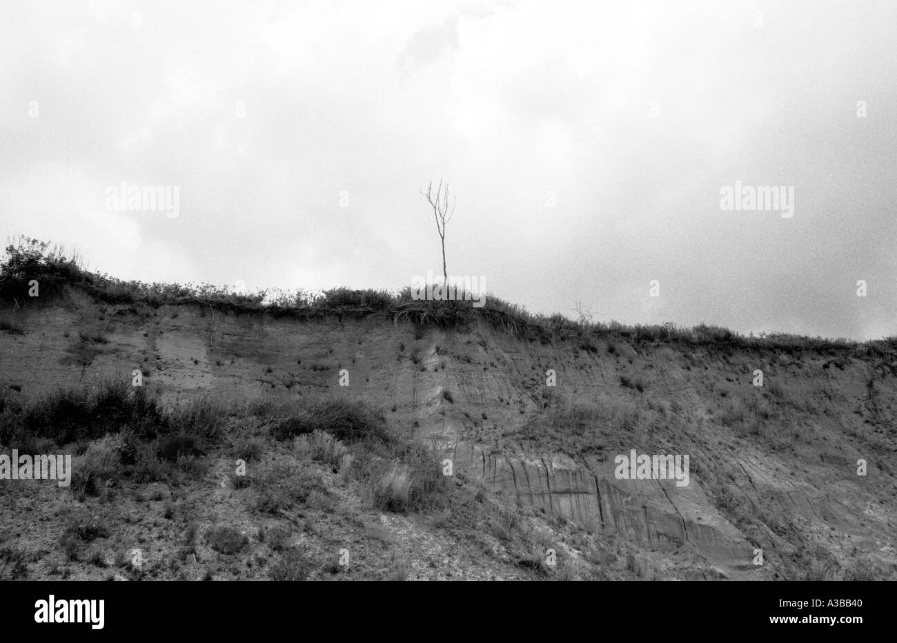 Dunwich cliffs Black and White Stock Photos & Images - Alamy