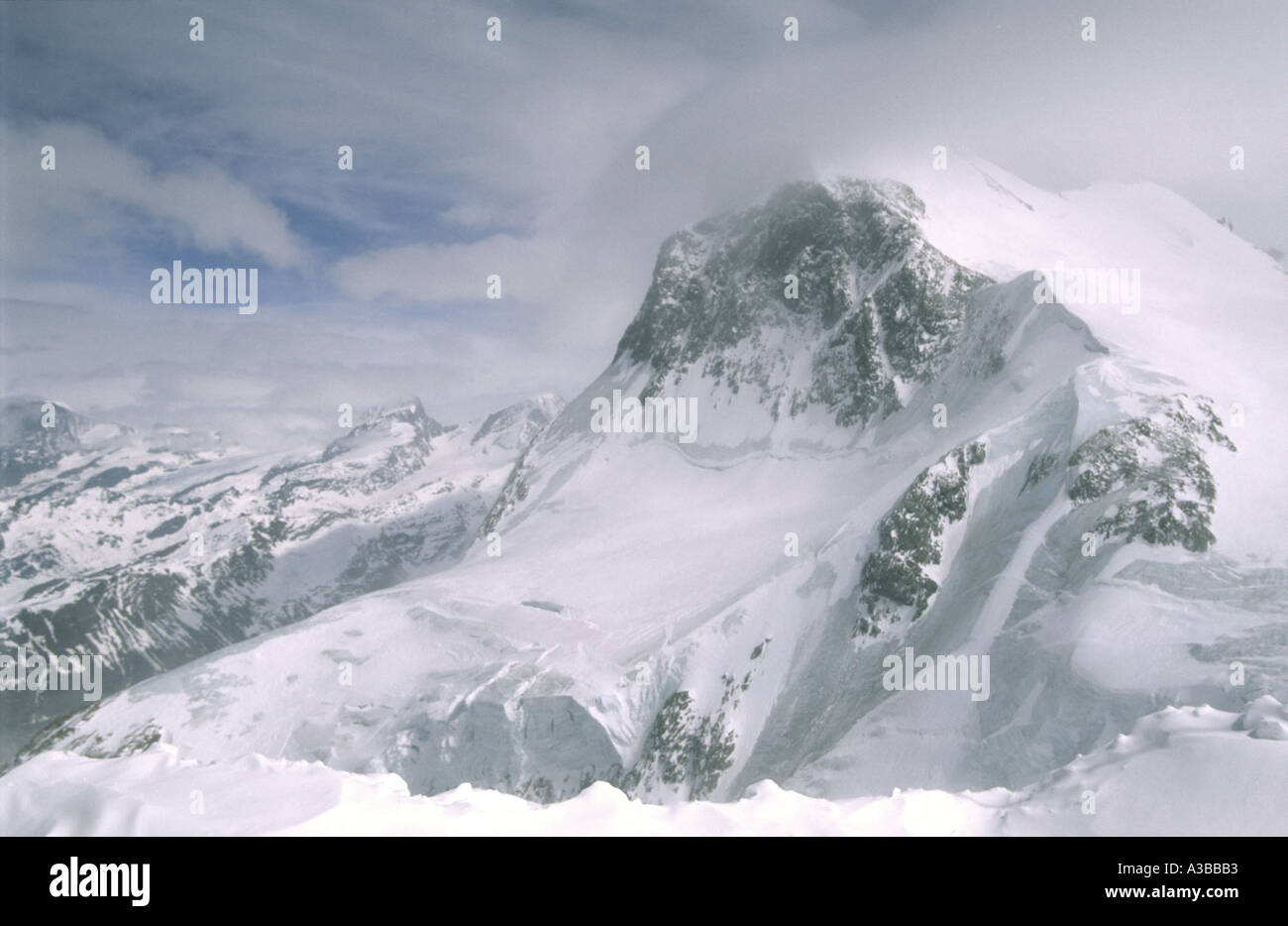 Zermatt view from Kleine Matterhorn Stock Photo - Alamy