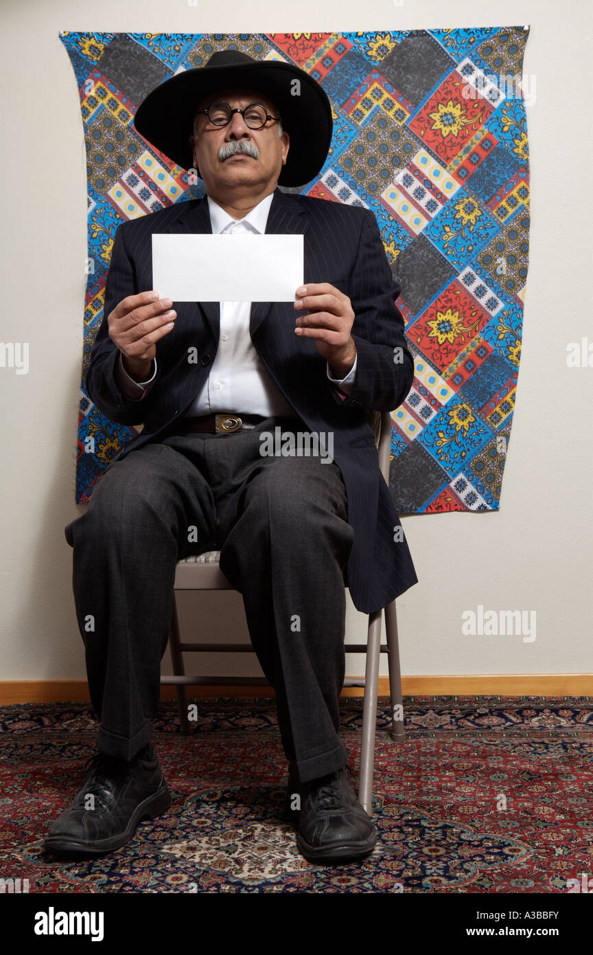 man and sign Stock Photo - Alamy