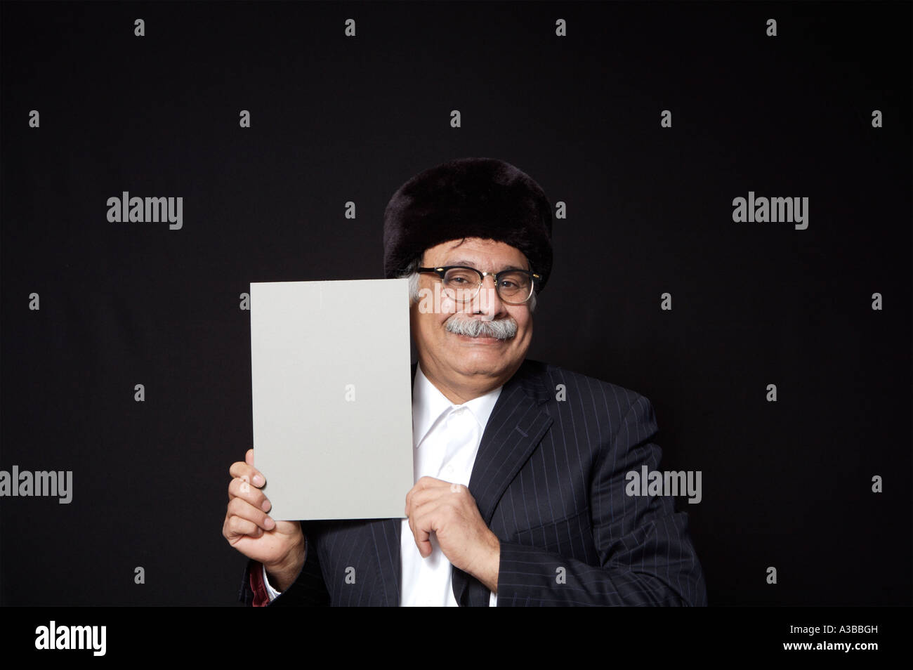 man and sign Stock Photo - Alamy