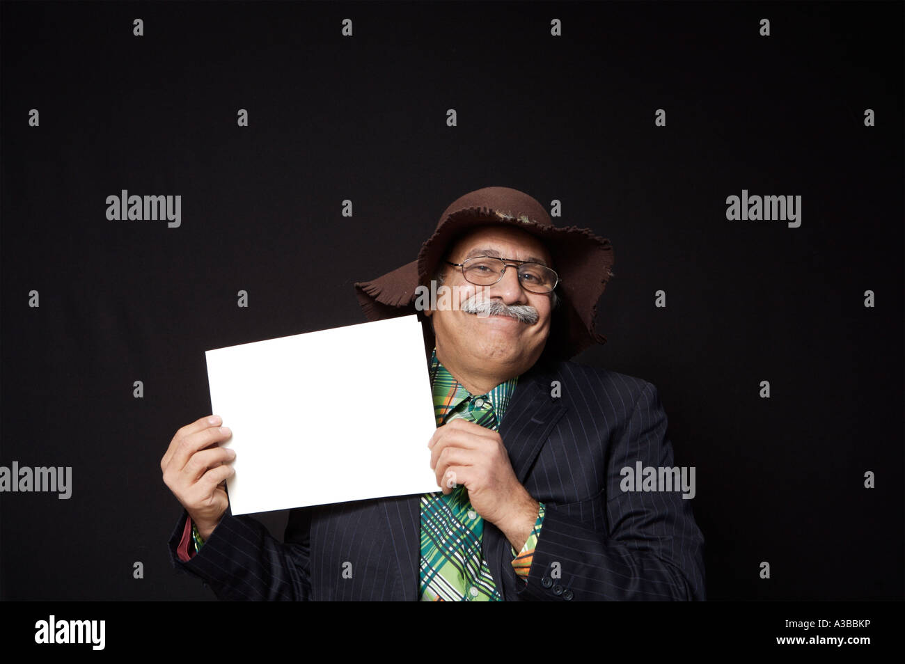 man and sign Stock Photo - Alamy