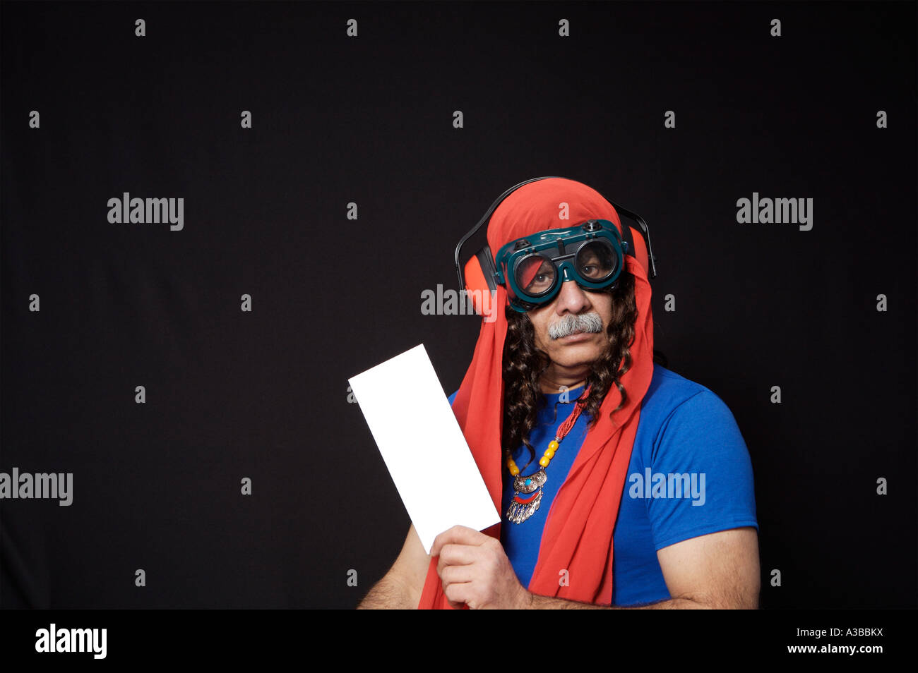 man and sign Stock Photo - Alamy