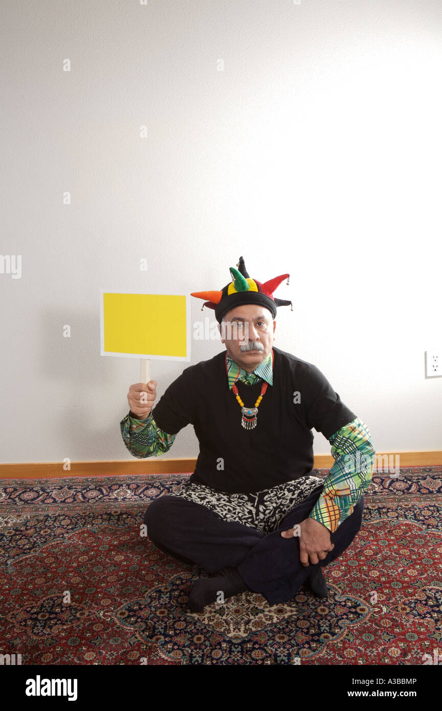 man and sign Stock Photo - Alamy