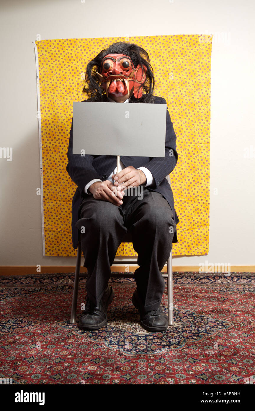 man and sign Stock Photo - Alamy