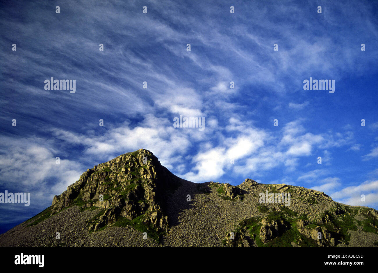 Cirrus densus cloud formation, Rhinog Fach, Rhinog National Nature ...