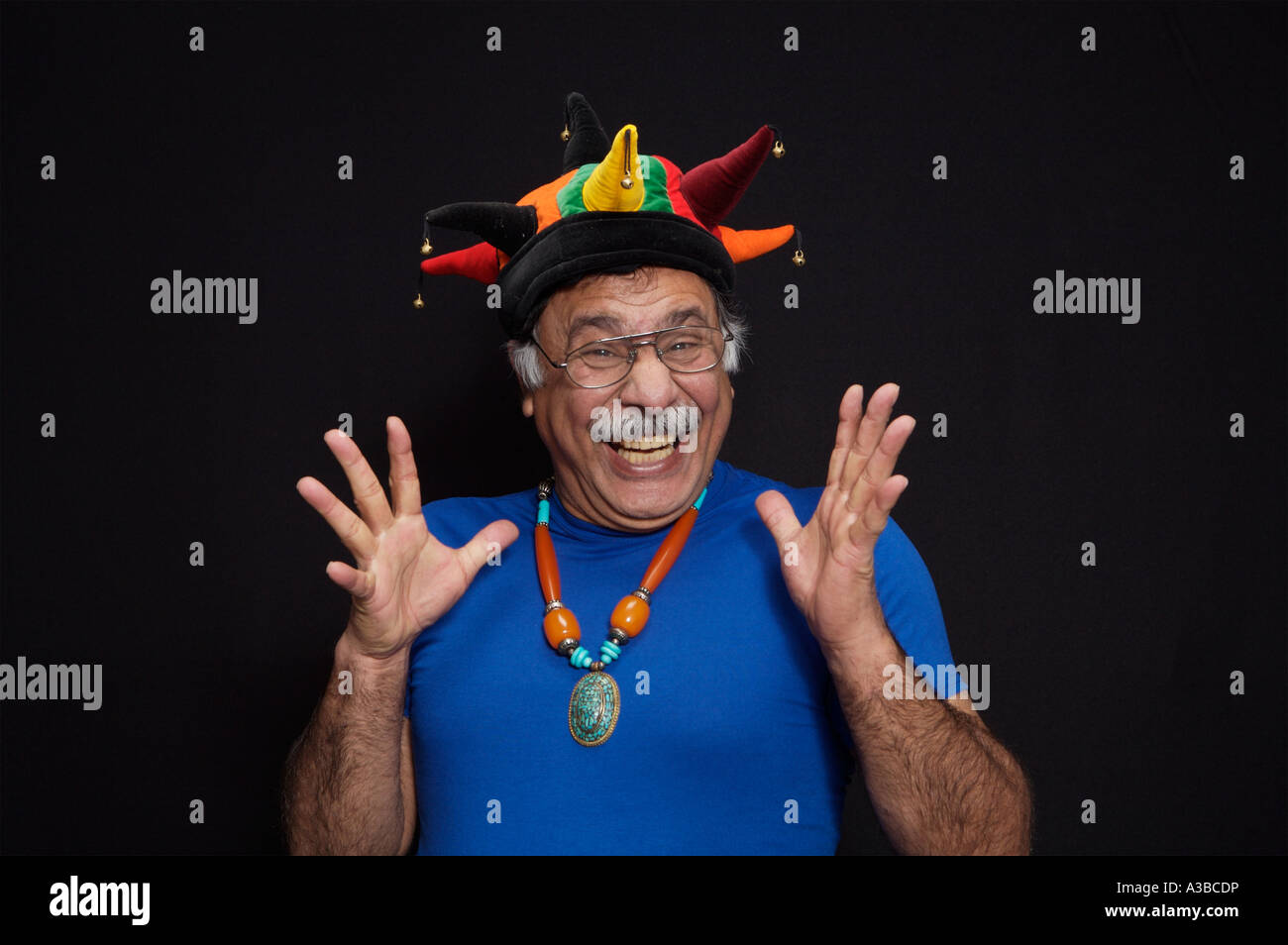 silly middel aged Stock Photo - Alamy
