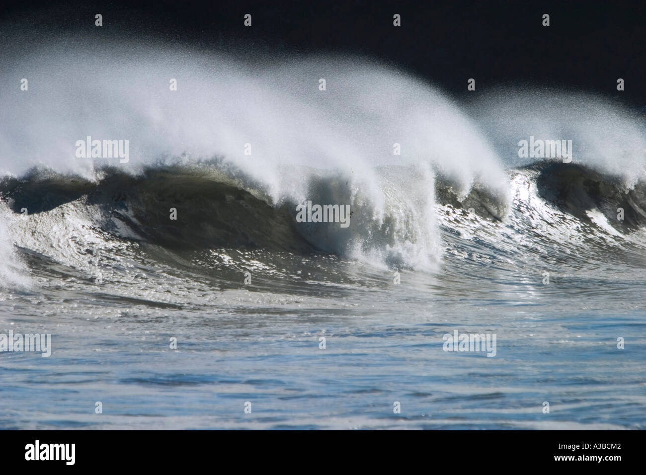 Waves crashing on Mill Bay beach Kodiak Island Southwest Alaska Autumn ...