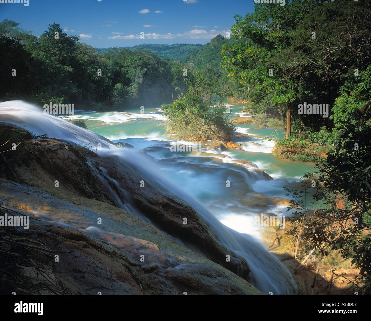Agua Azul Cascades Agua Azul National Park Chiapas Stock Photo - Alamy