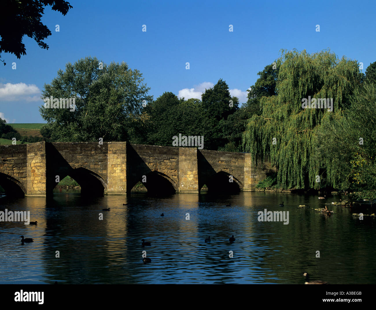 BAKEWELL DERBYSHIRE England UK September The splendid arched and ...