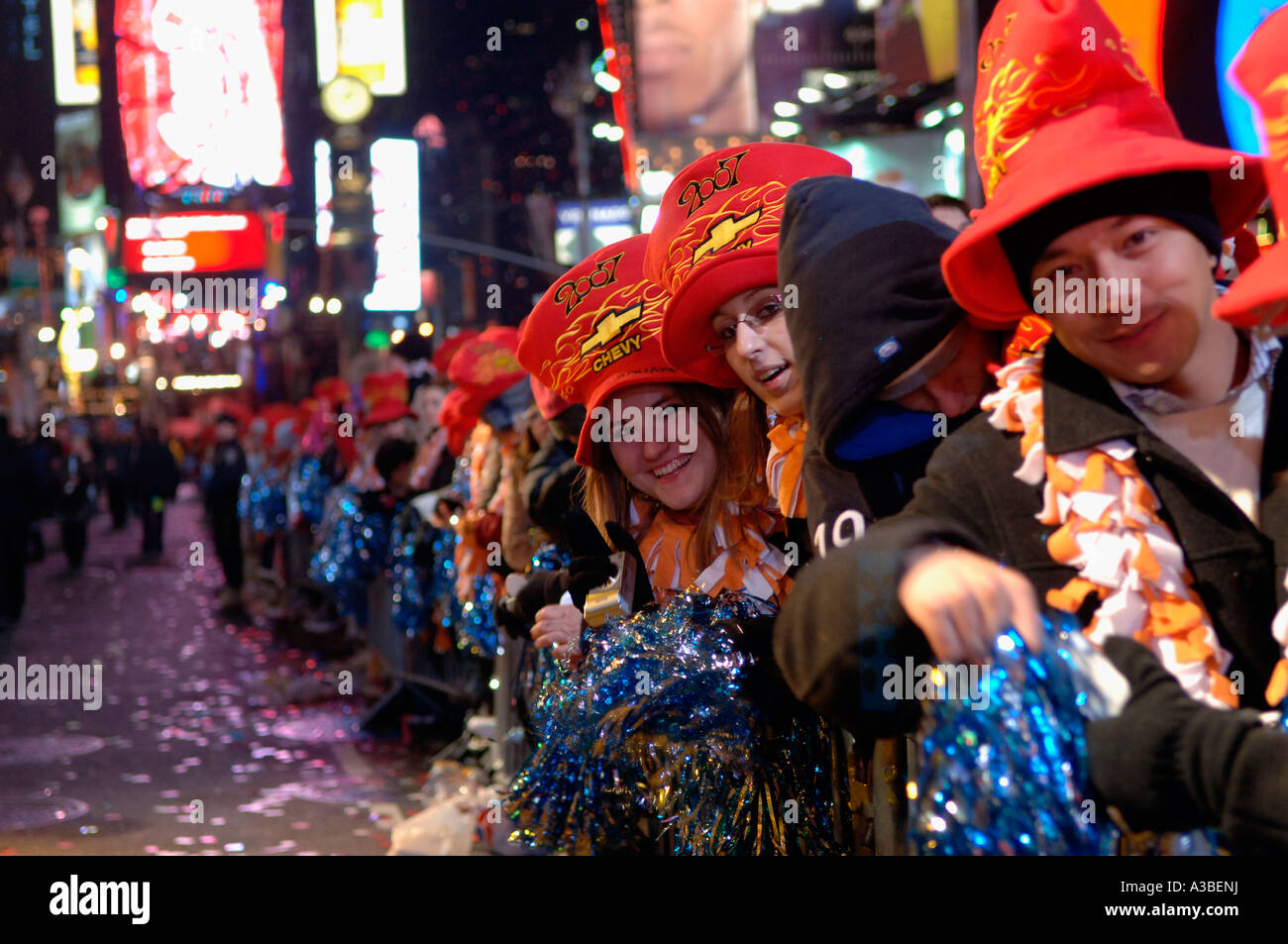 Times Square New Years Eve 2007 Stock Photos & Times Square New Years ...
