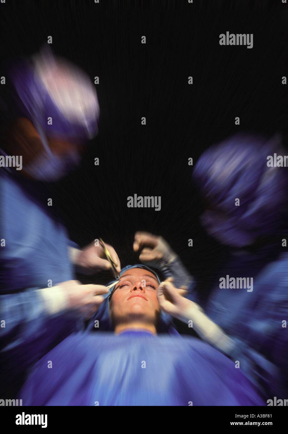 Medical Woman undergoing plastic surgery Stock Photo - Alamy