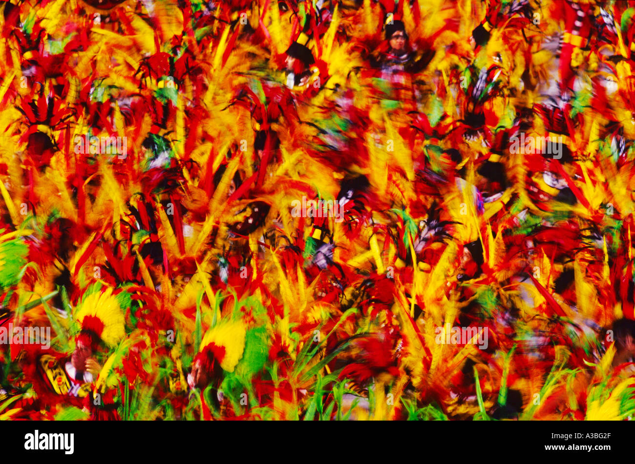 Abstract image of Carnival samba dancers in motion Rio de Janeiro ...