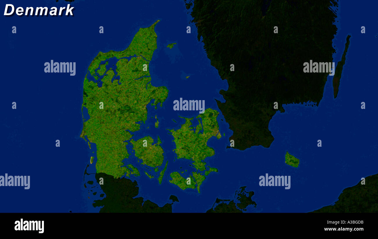 Map satellite denmark hi-res stock photography and images - Alamy