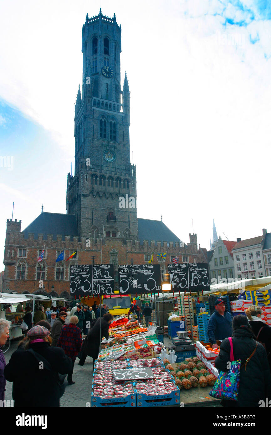 Bruges Belgium market Stock Photo - Alamy