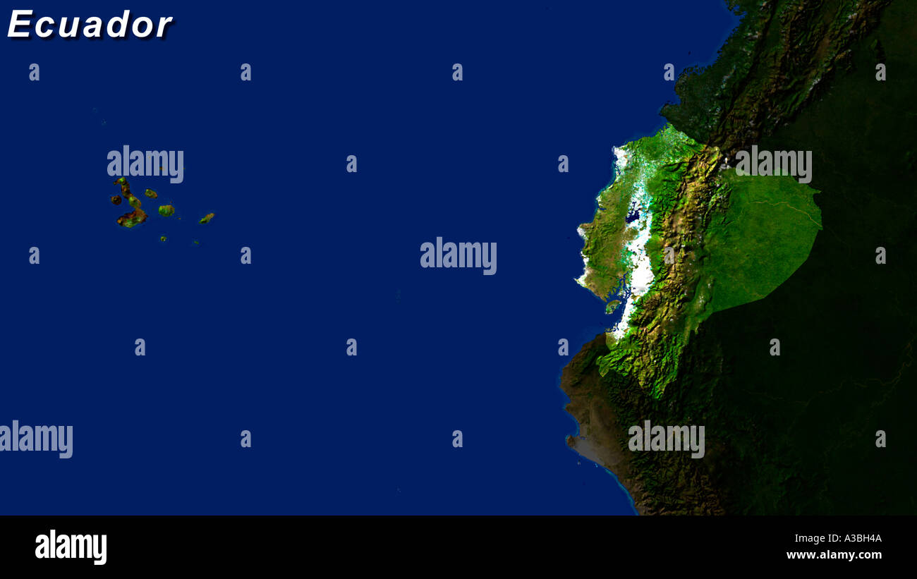 Ecuador satellite image hi-res stock photography and images - Alamy