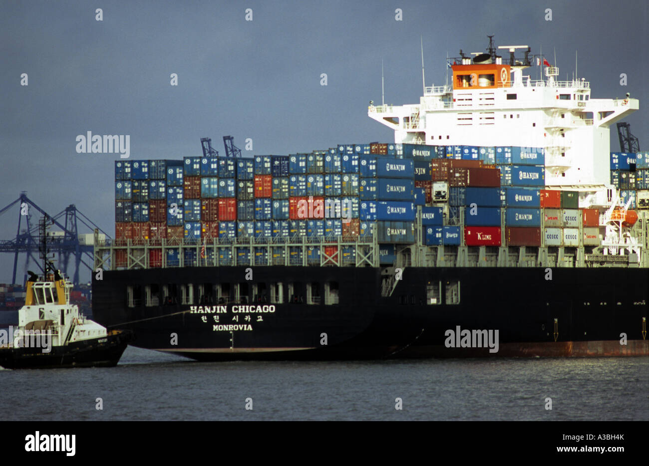 Hanjin 'Chicago' container ship, UK Stock Photo - Alamy Hanjin 'Chicago' container ship, UK Stock Photo - Alamy