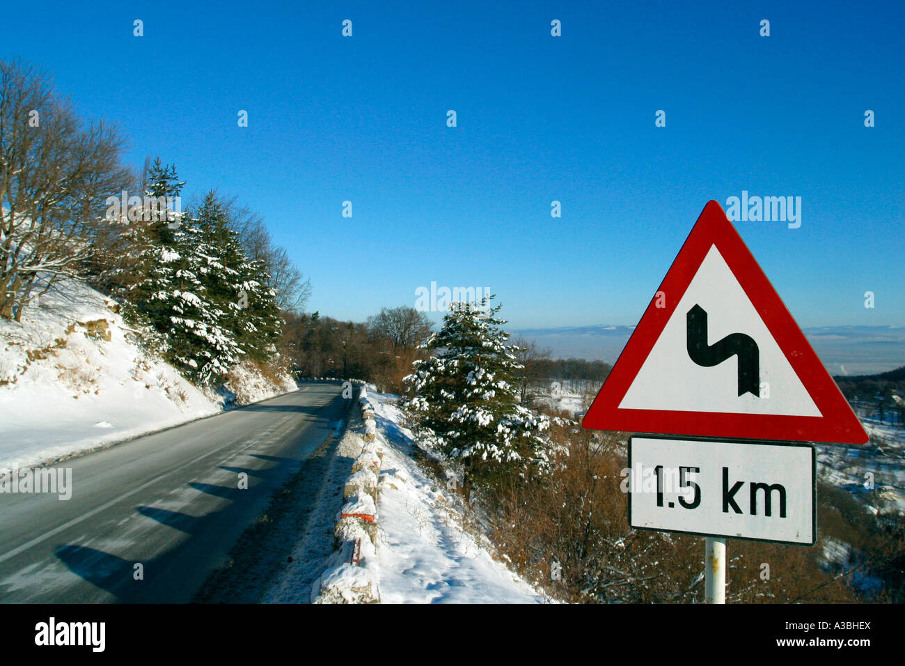 safety sign post Stock Photo - Alamy