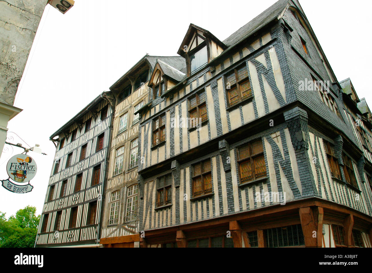 Medieval Town of Rouen France buildings Stock Photo - Alamy