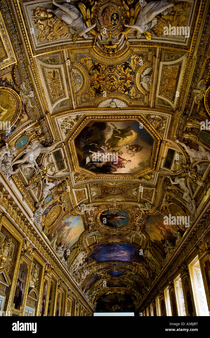 Louvre museum Paris France landmark Stock Photo - Alamy