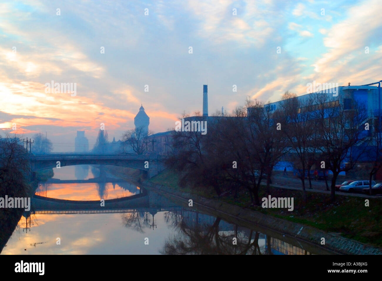 Timisoara Romania river Stock Photo - Alamy