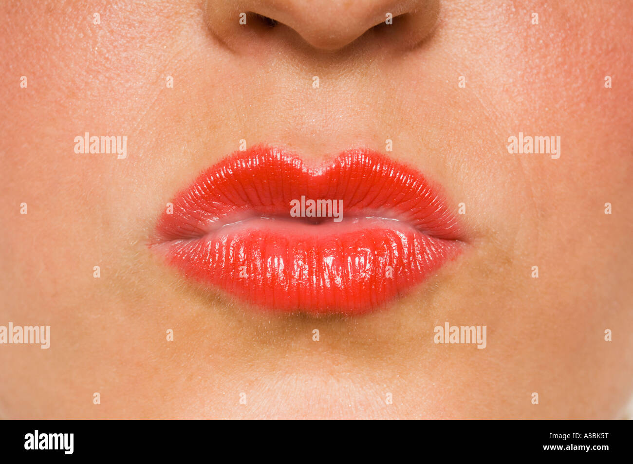 Close up girl puckering lips hi-res stock photography and images - Alamy