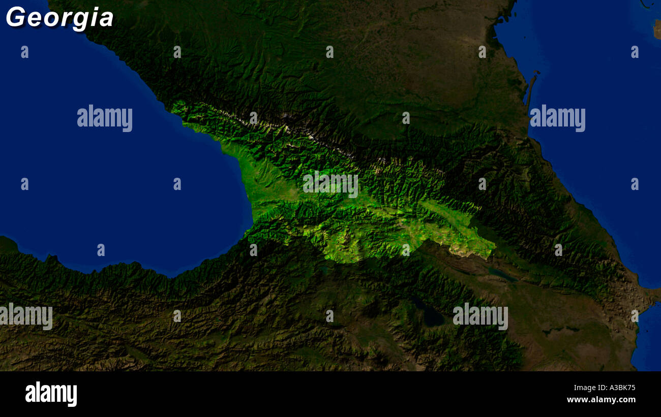 Georgia satellite image hi-res stock photography and images - Alamy