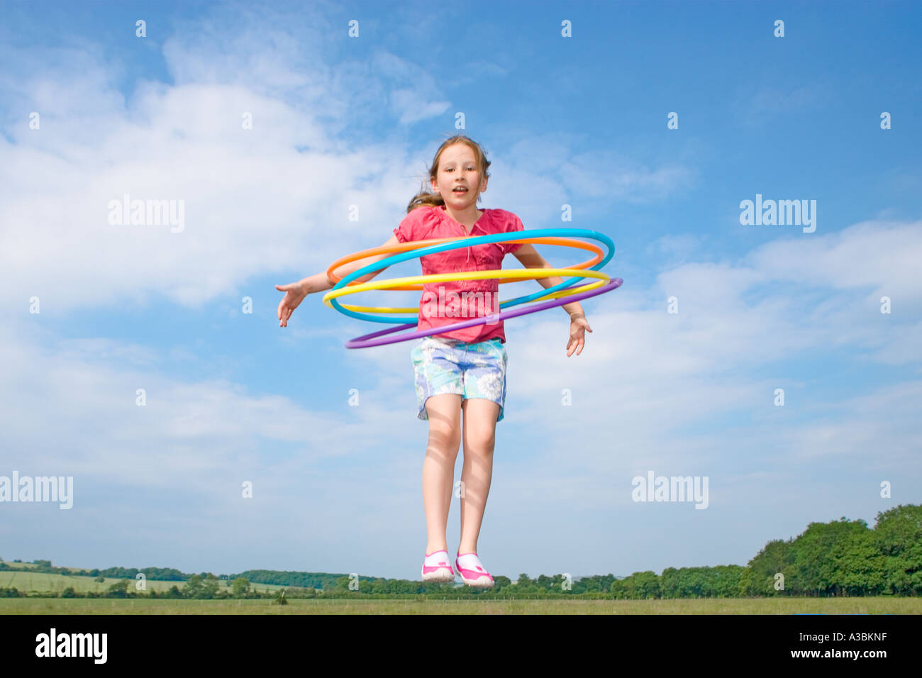 Hula hoop around waist hi-res stock photography and images - Alamy