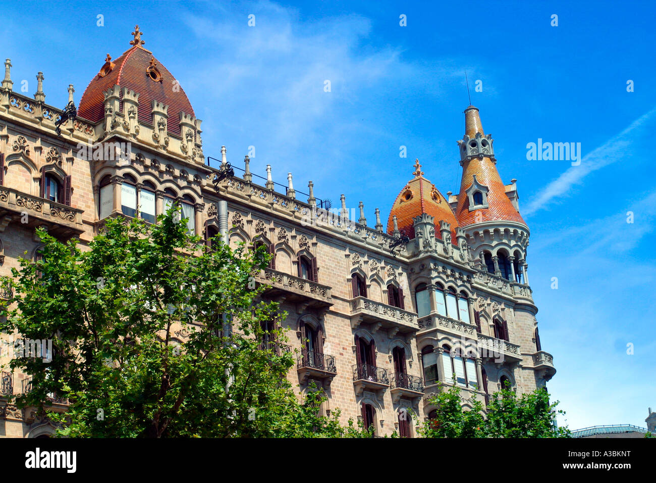 Barcelona Spain building Stock Photo - Alamy