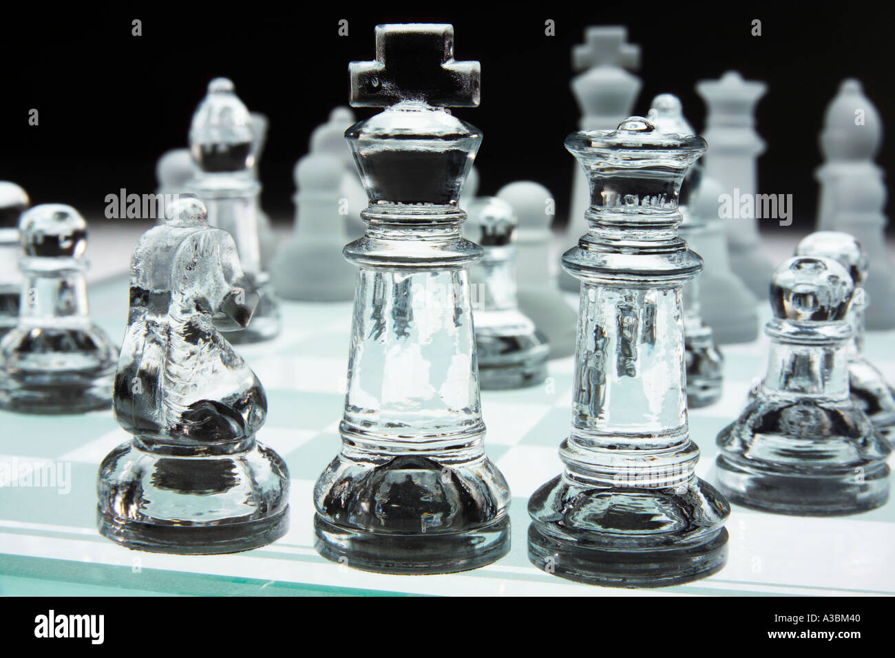 Glass Chess Board With Pieces