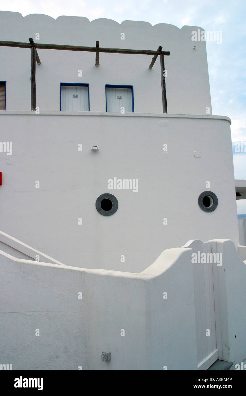 Italy Aeolian Island building Stock Photo - Alamy