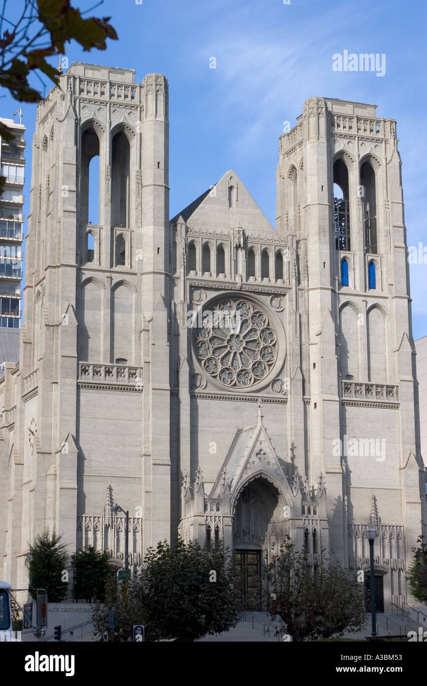 Grace cathedral san francisco exterior hi-res stock photography and ...
