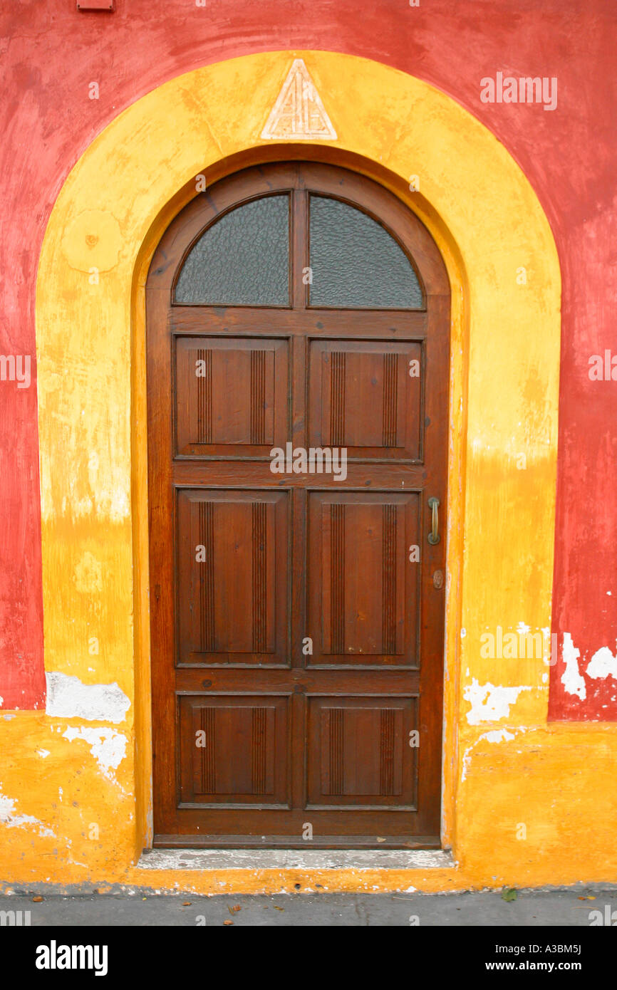 Italy Aeolian Island door Stock Photo - Alamy