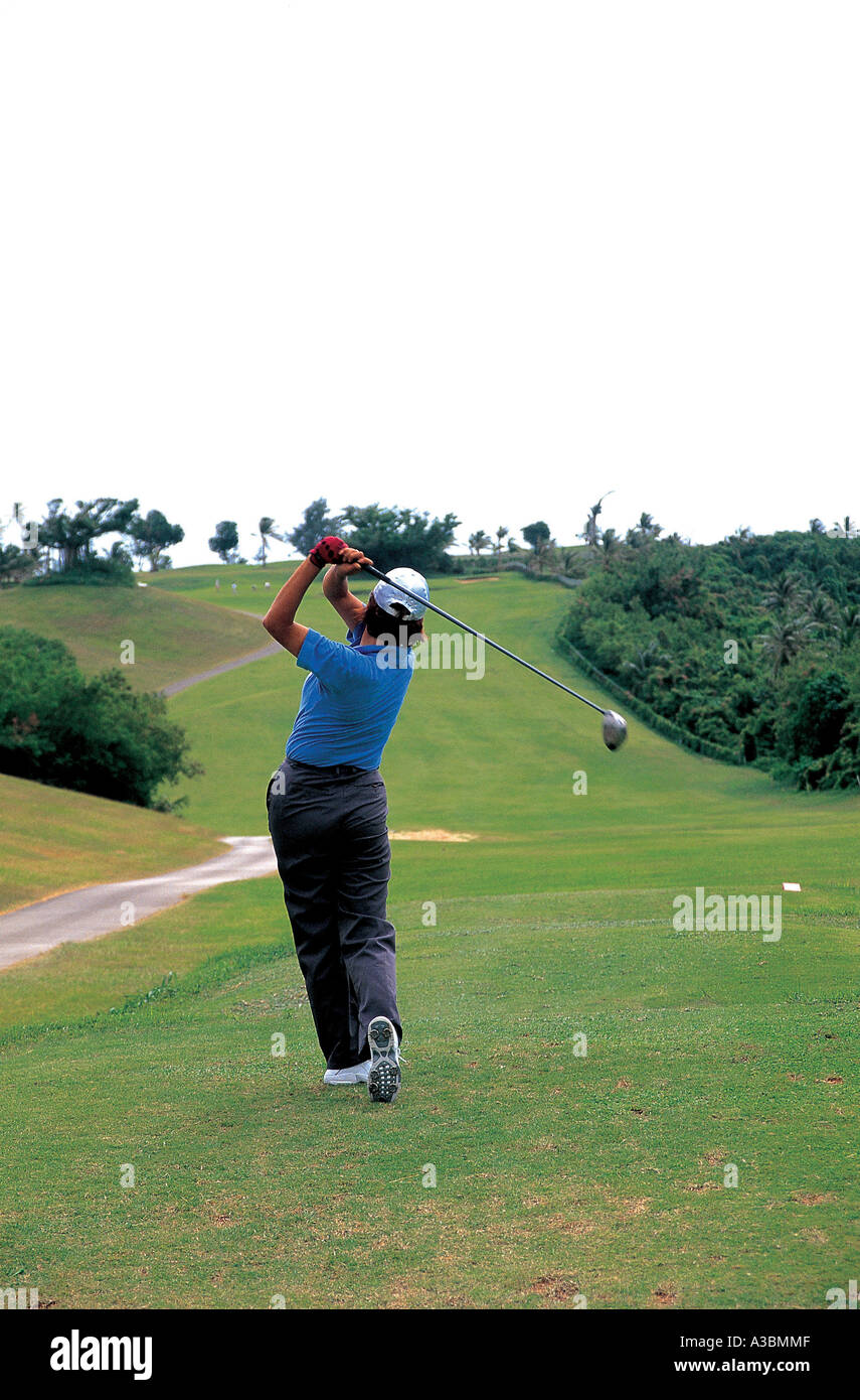 Golf pose hi-res stock photography and images - Alamy