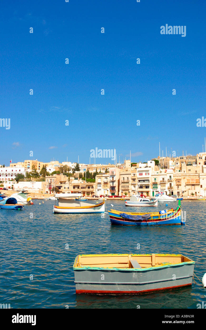 Valletta Maltese port Stock Photo - Alamy
