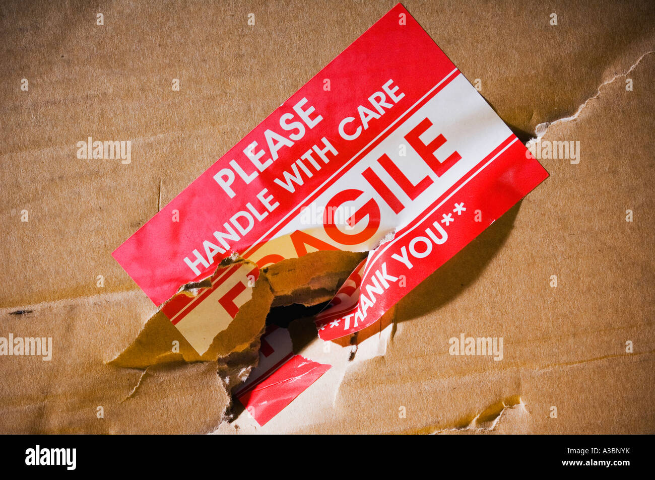 Open parcel box sticker hi-res stock photography and images - Alamy