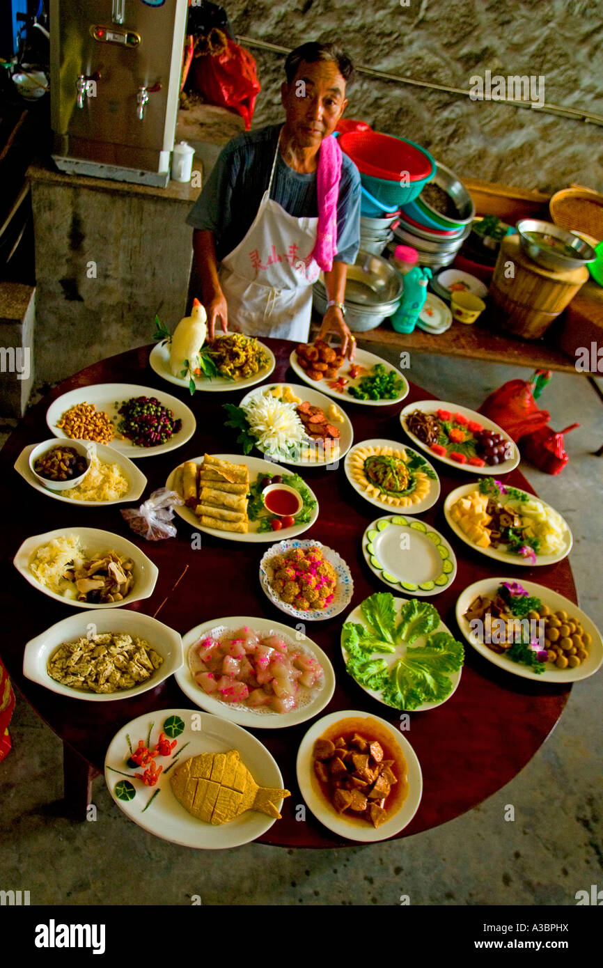 Chinese woman and food Stock Photo - Alamy